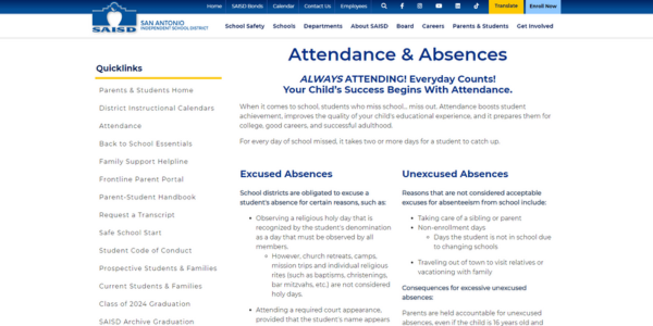 SAISD Systems of Care – Supporting all families